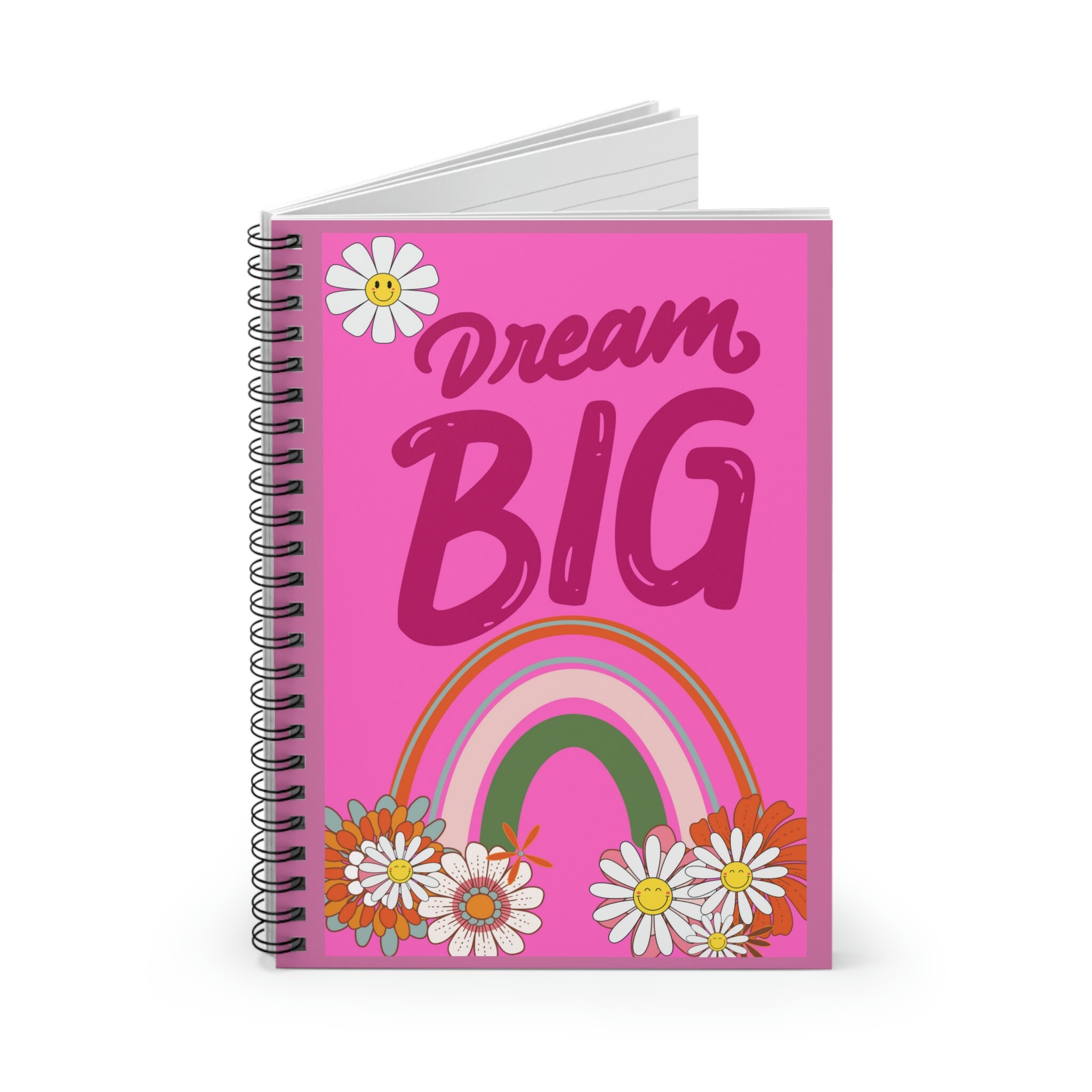 Dream BIG! Spiral Notebook: Floral Rainbow Journal for Her - Etsy