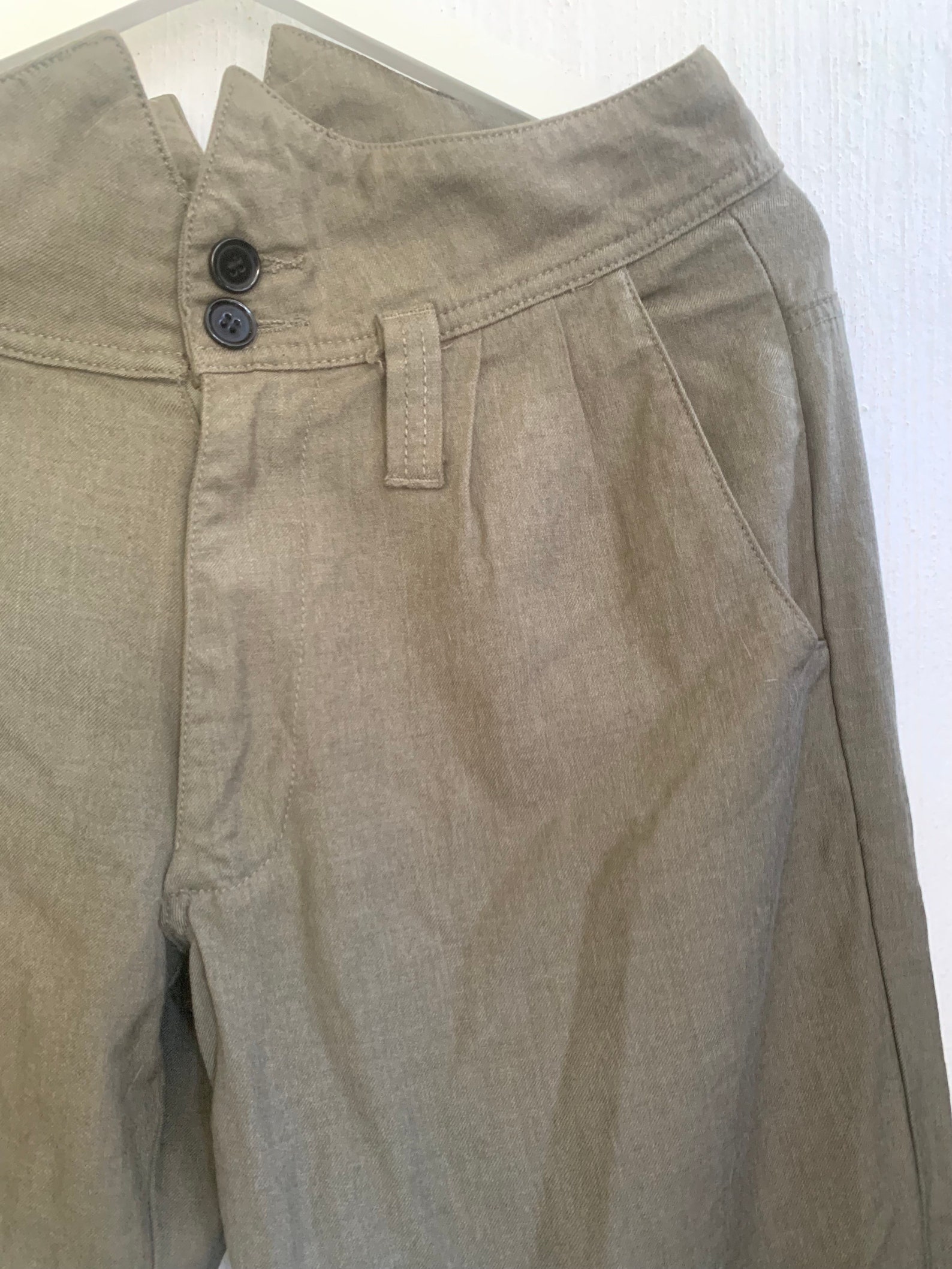 Trousers Digging the Graves Green Pants Size M - Etsy
