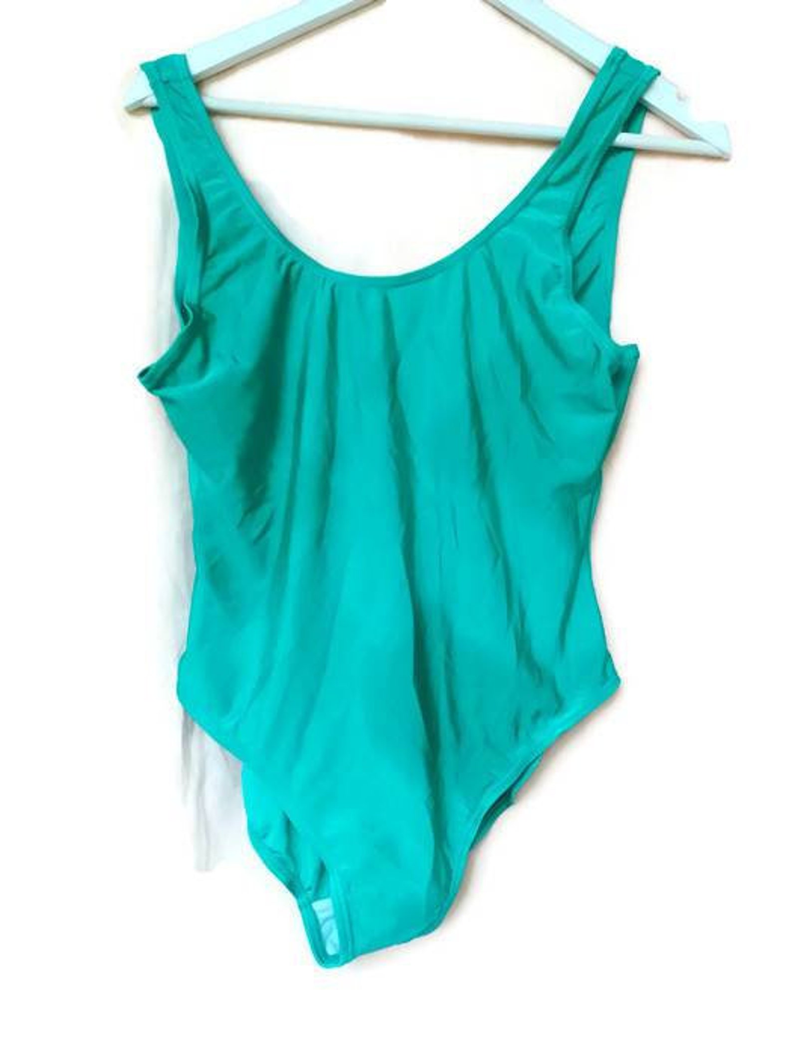 Vintage 80s Leotard Swimsuit Highcut Fitness Aerobic Body Suit ...