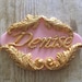 Fondant Name Plaque Cake Topper - Etsy