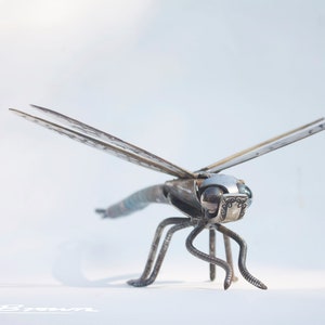Dragonfly Sculpture Made From Scrap Metal, Emperor Dragonfly,made to ...