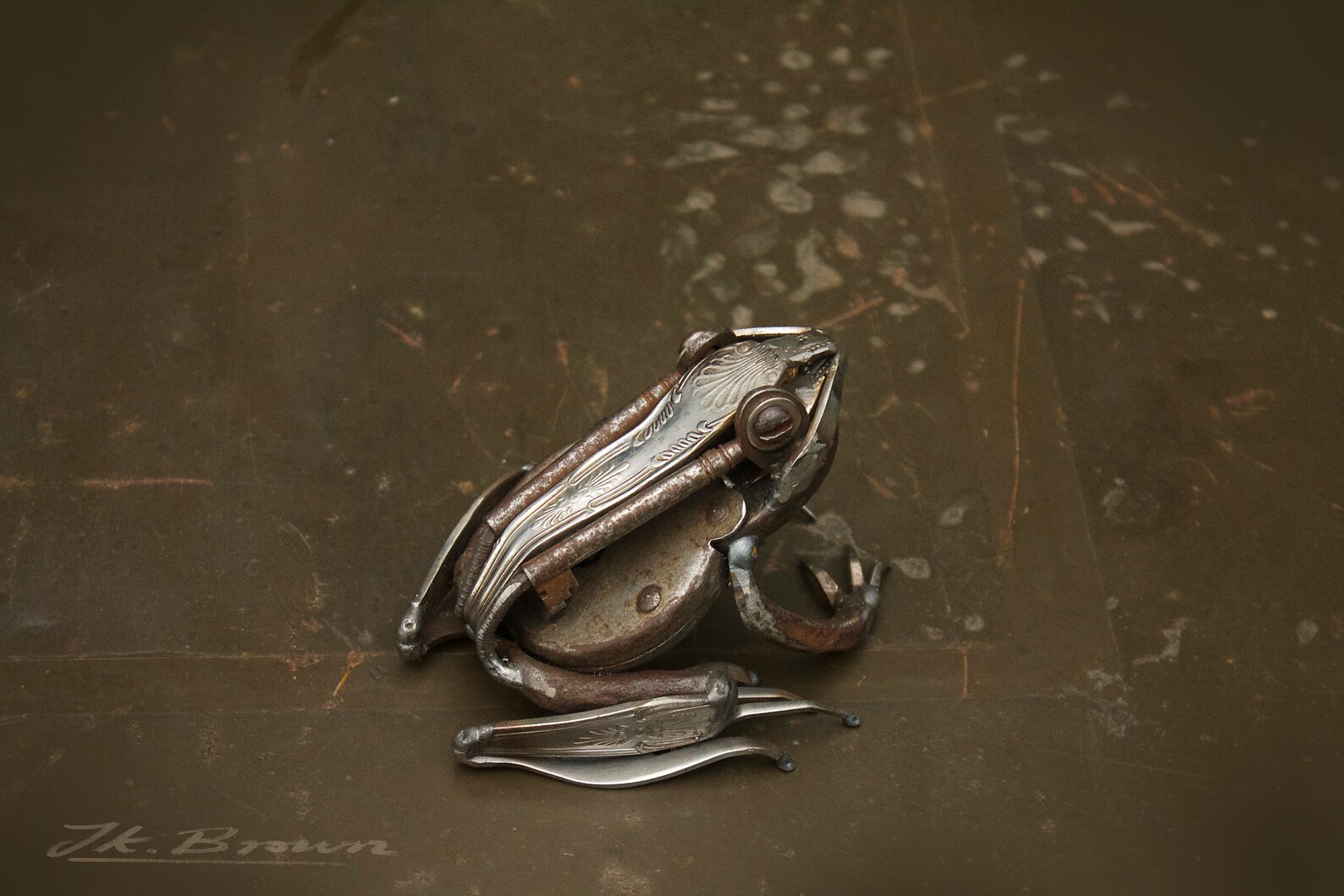 Frog Sculpture Recycled Metal Art A Bespoke Piece of Animal - Etsy