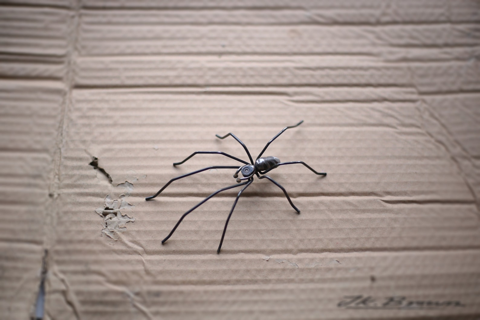 Giant House Spider, Scrap Metal Sculpture 6" Long - Etsy