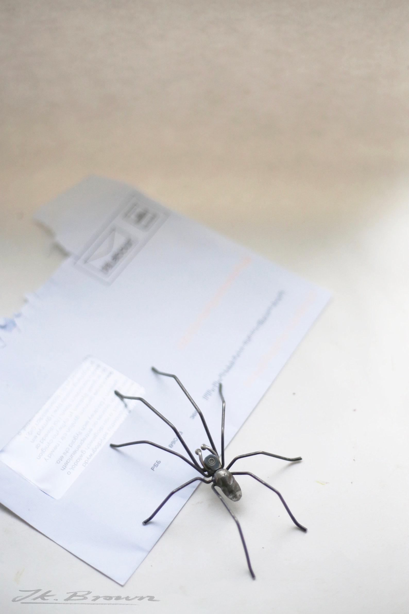 Giant House Spider, Scrap Metal Sculpture 6" Long - Etsy