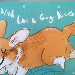 With Love and Corgi Kisses Corgi Valentines' Corgi Get - Etsy