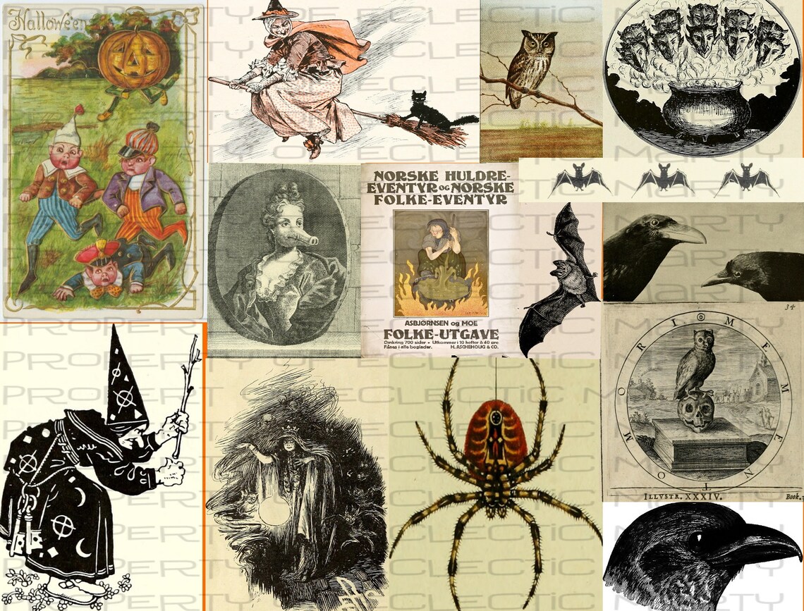 Halloween Ephemera - Etsy