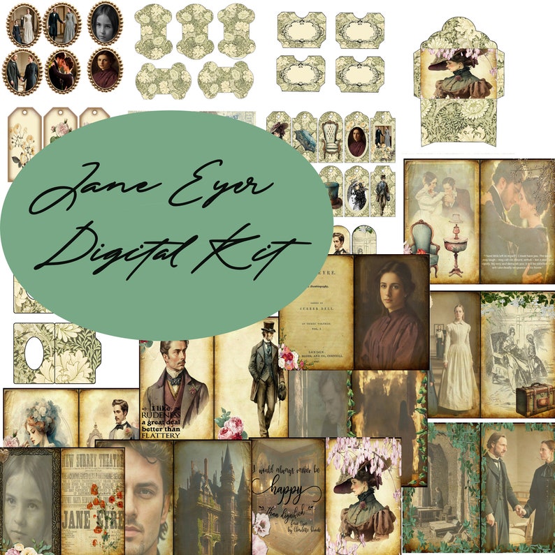 Jane Eyre Digital Journal Kit - Etsy
