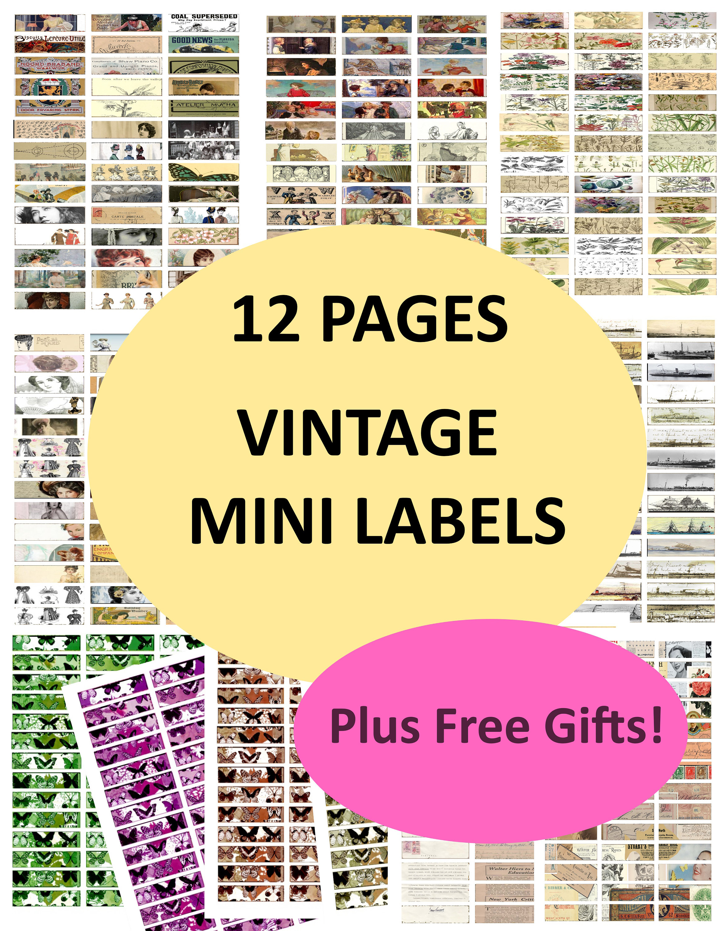 Vintage Miniature Labels - Etsy