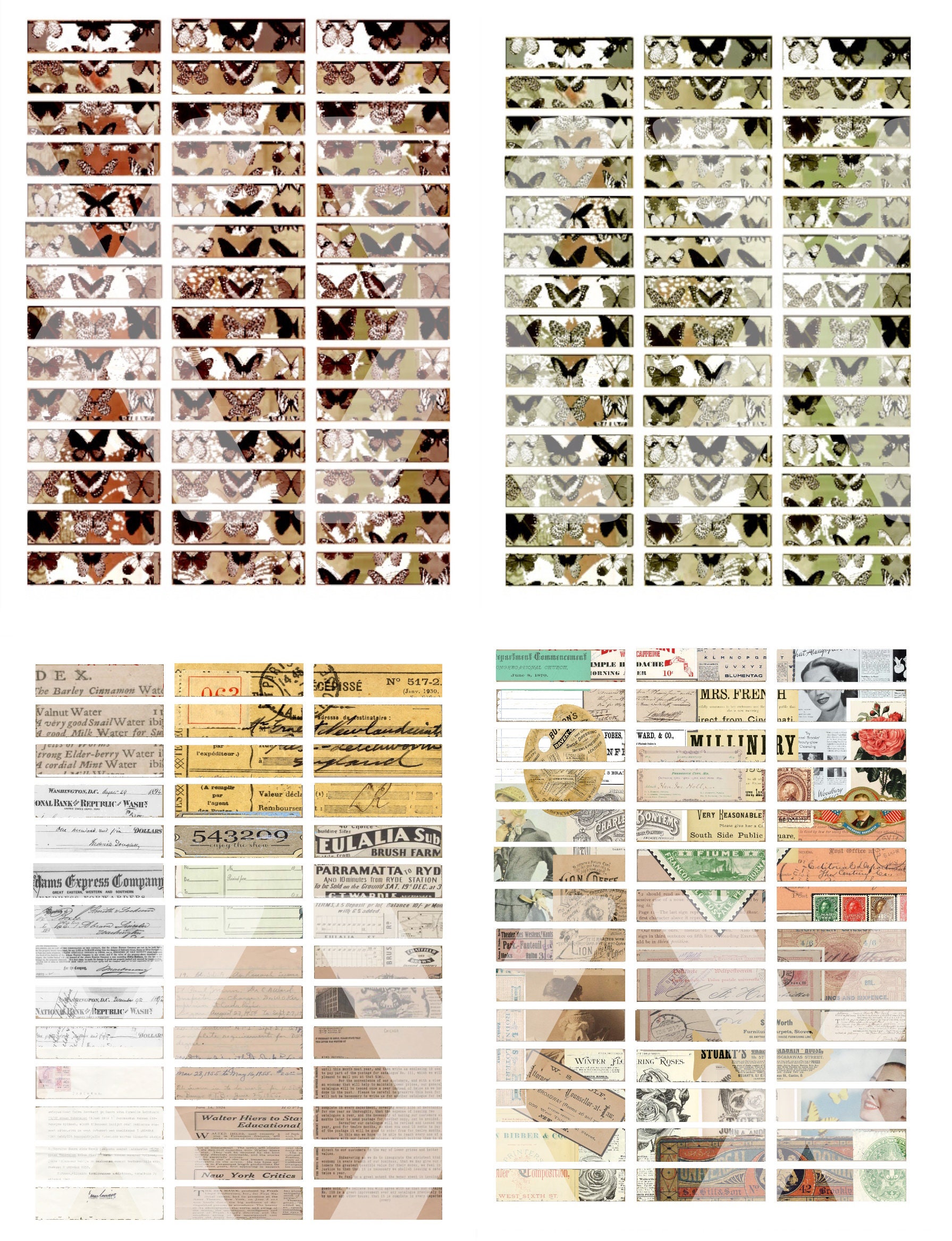 Vintage Miniature Labels - Etsy