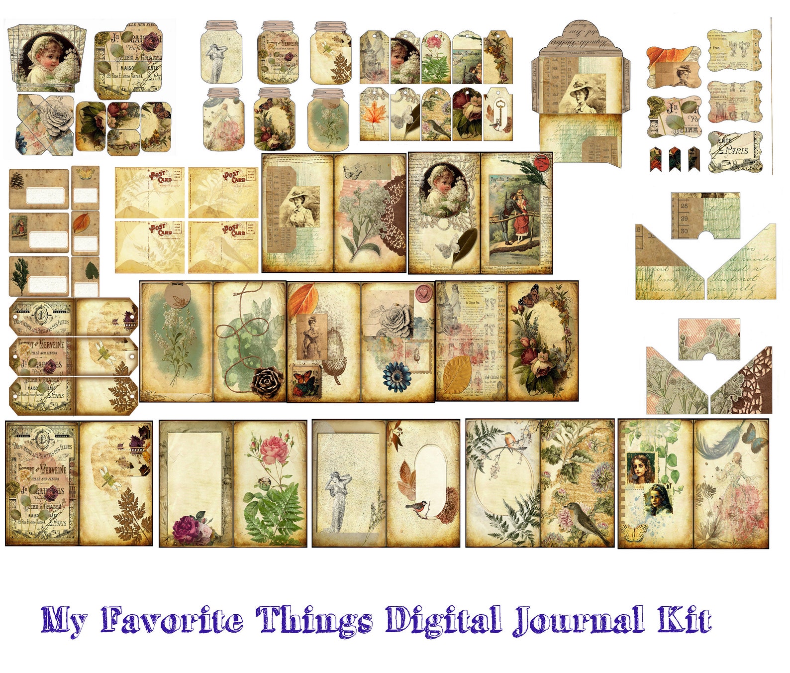 My Favorite Things Digital Journal Kit - Etsy