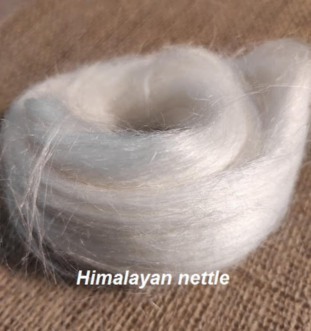 20 Gr- 0,70 Oz, Himalayan Nettle Roving Fiber, Tops (combed Sliver ...