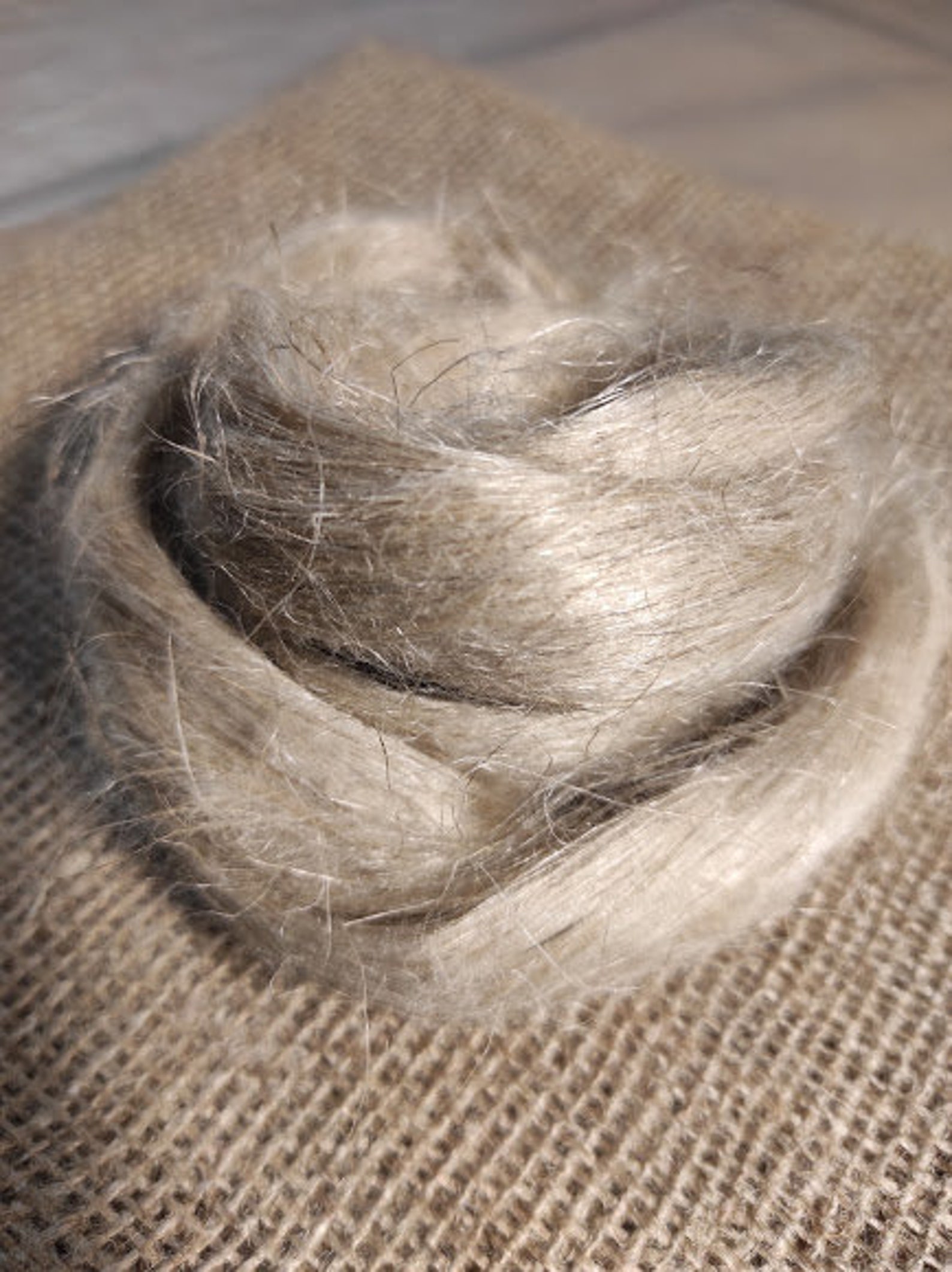20 Gr- 0,70 Oz, Flax Roving Fiber, Tops (combed Sliver), Natural Color ...