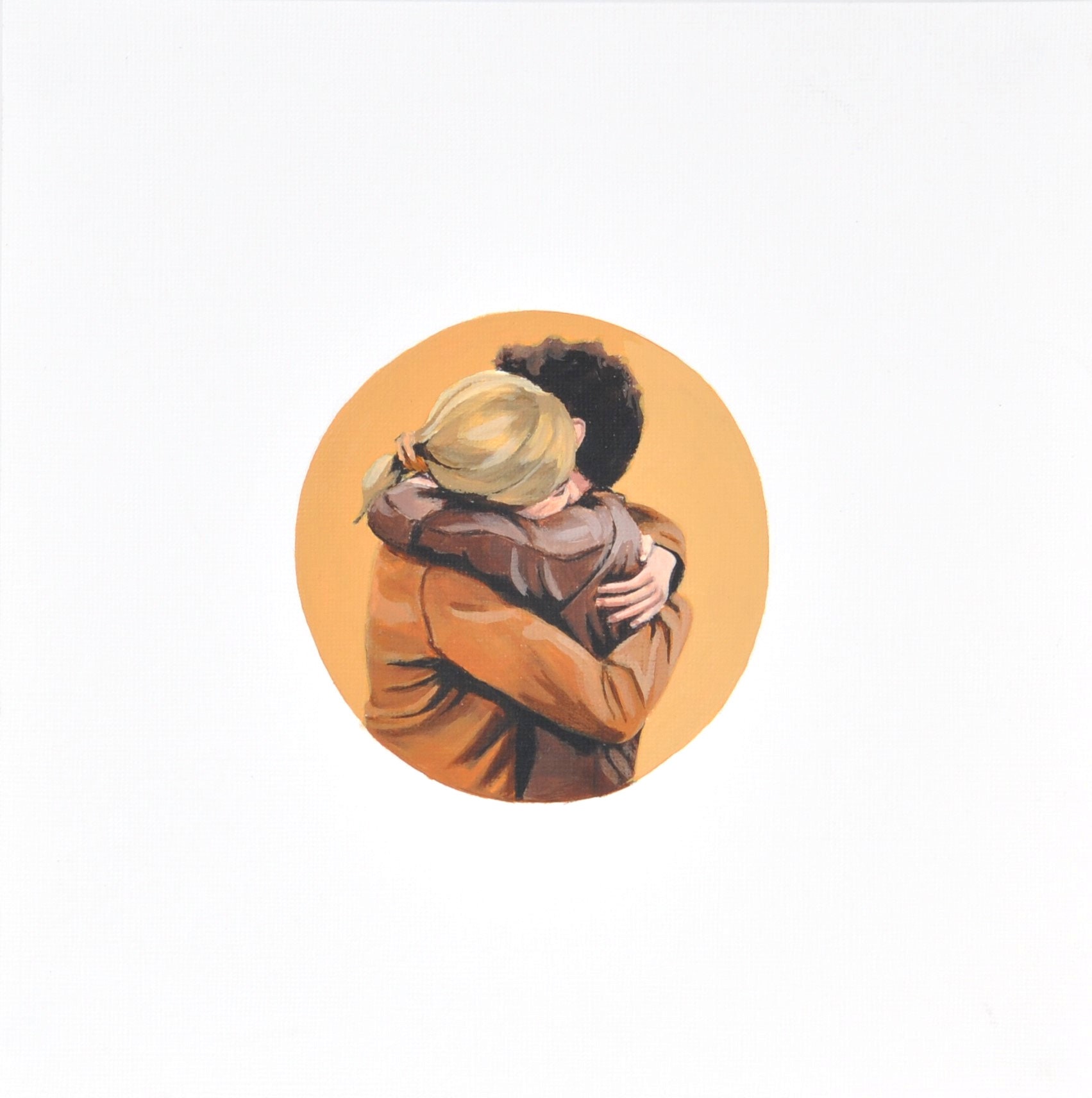 Hug . Original Painting - Etsy