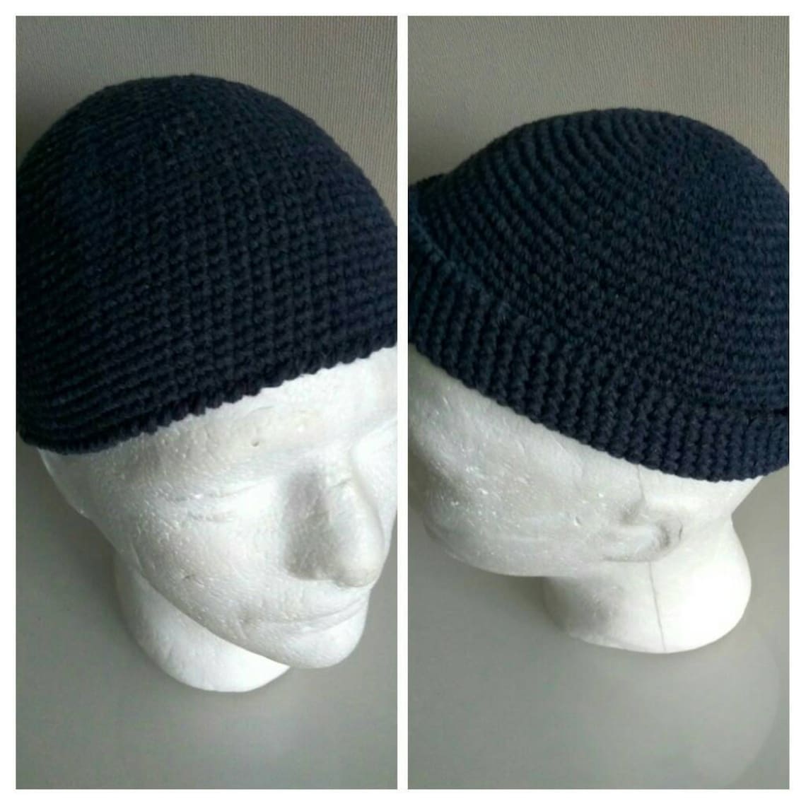 DOCKER STYLE Beanie Cap Watch Cap Leon Hat Navy Skull - Etsy España