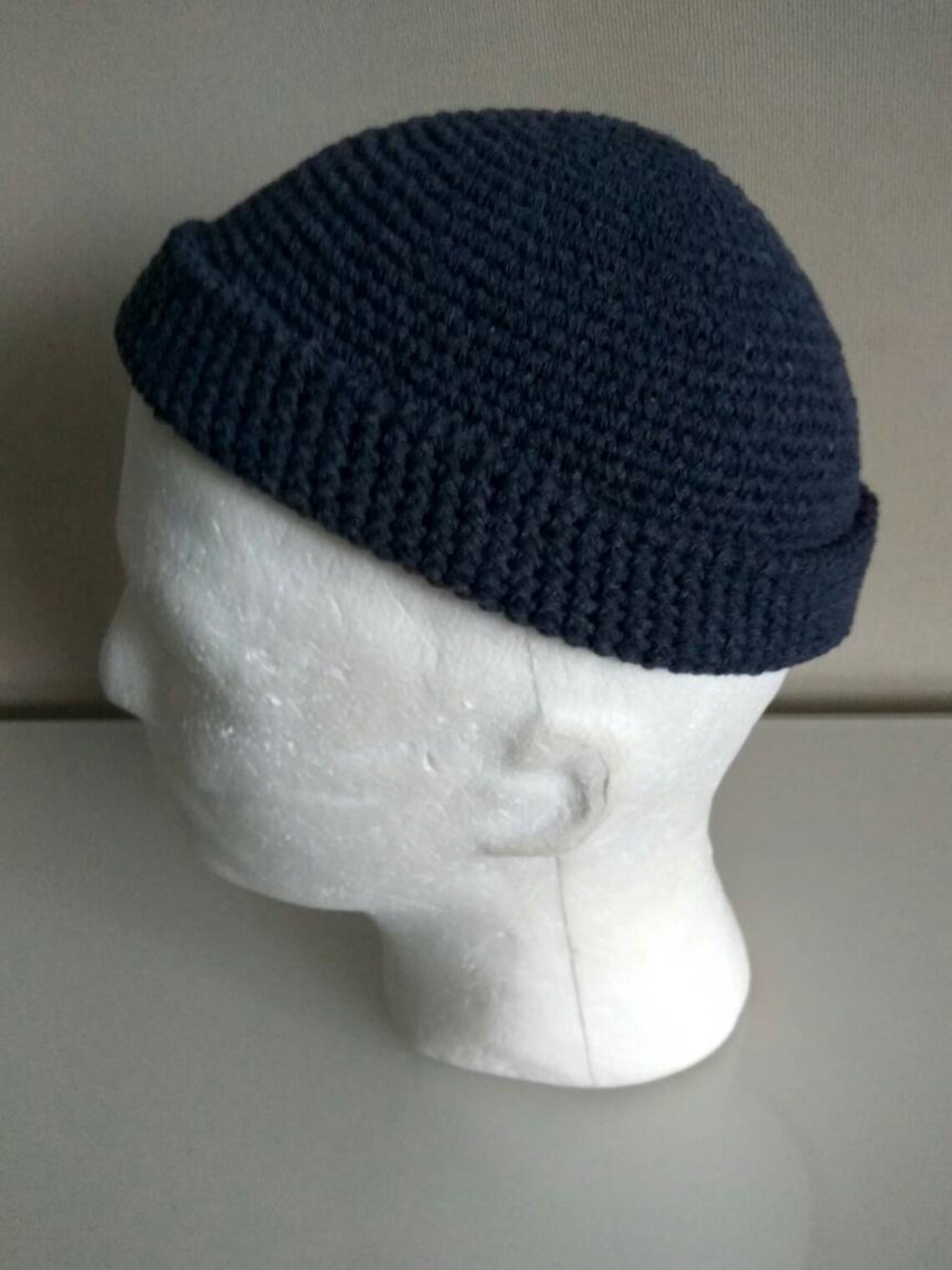 DOCKER STYLE Beanie Cap Watch Cap Leon Hat Navy Skull - Etsy España