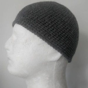 DOCKER STYLE Beanie Cap - Watch Cap - Leon Hat - Grey Skull Cap Wool ...