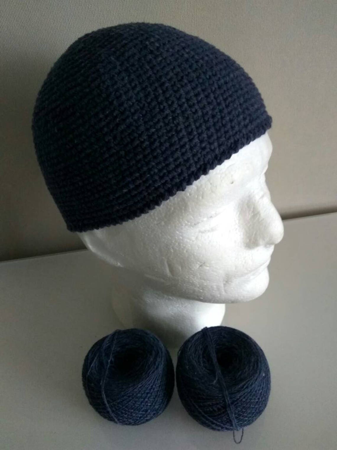 DOCKER STYLE Beanie Cap Watch Cap Leon Hat Navy Skull - Etsy España