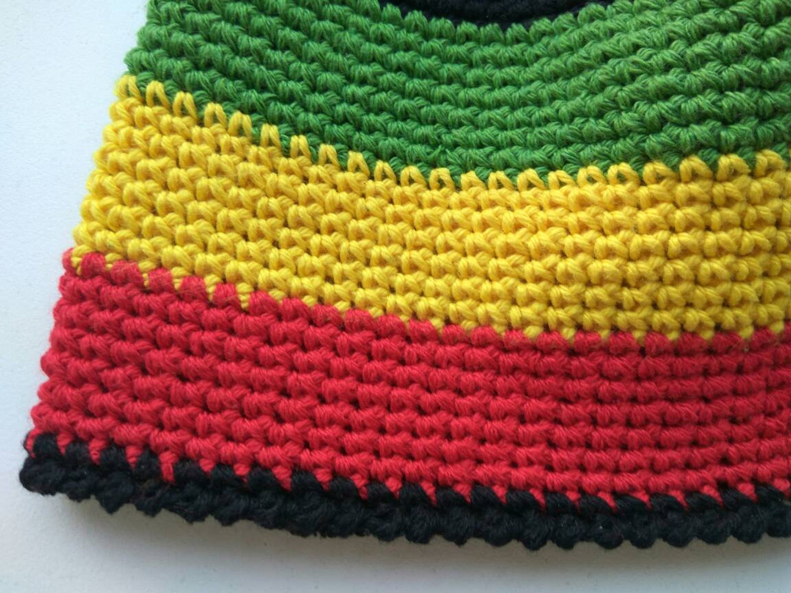 Rasta Punk Crochet Hat Bob Marley Hat Skullcap Cotton Kufi | Etsy
