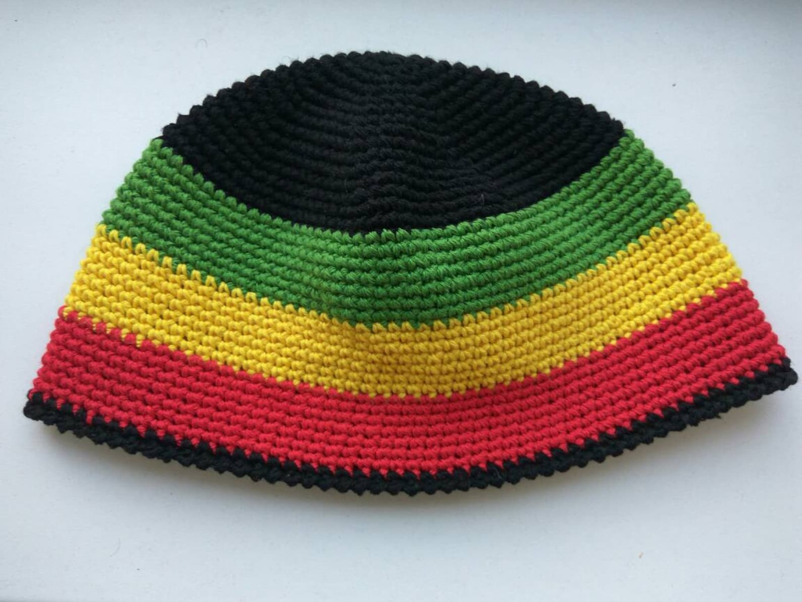 Rasta Punk Crochet Hat Bob Marley Hat Skullcap Cotton Kufi - Etsy