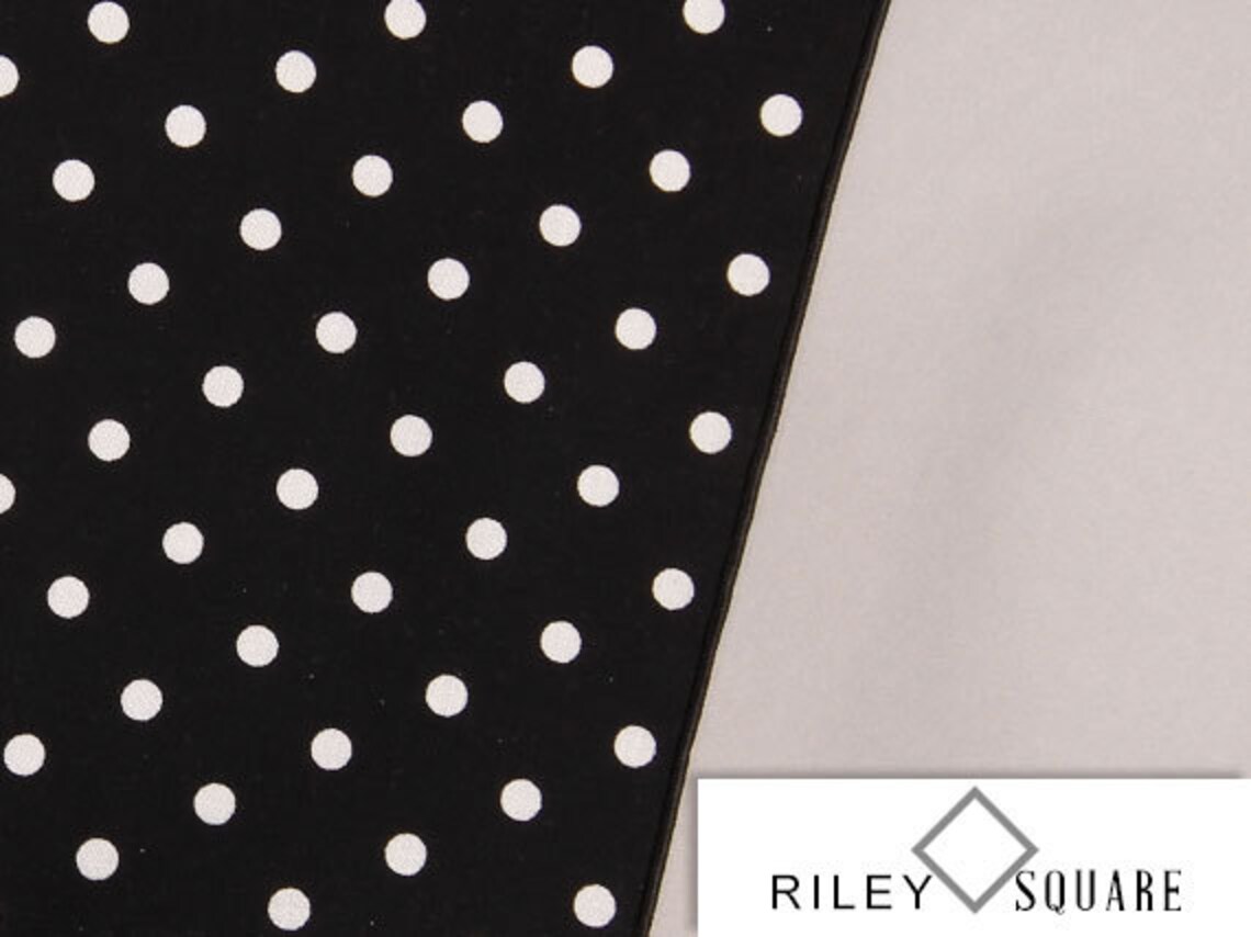 White Polka Dot Pocket Square/white Polka Dots on Black/wedding ...