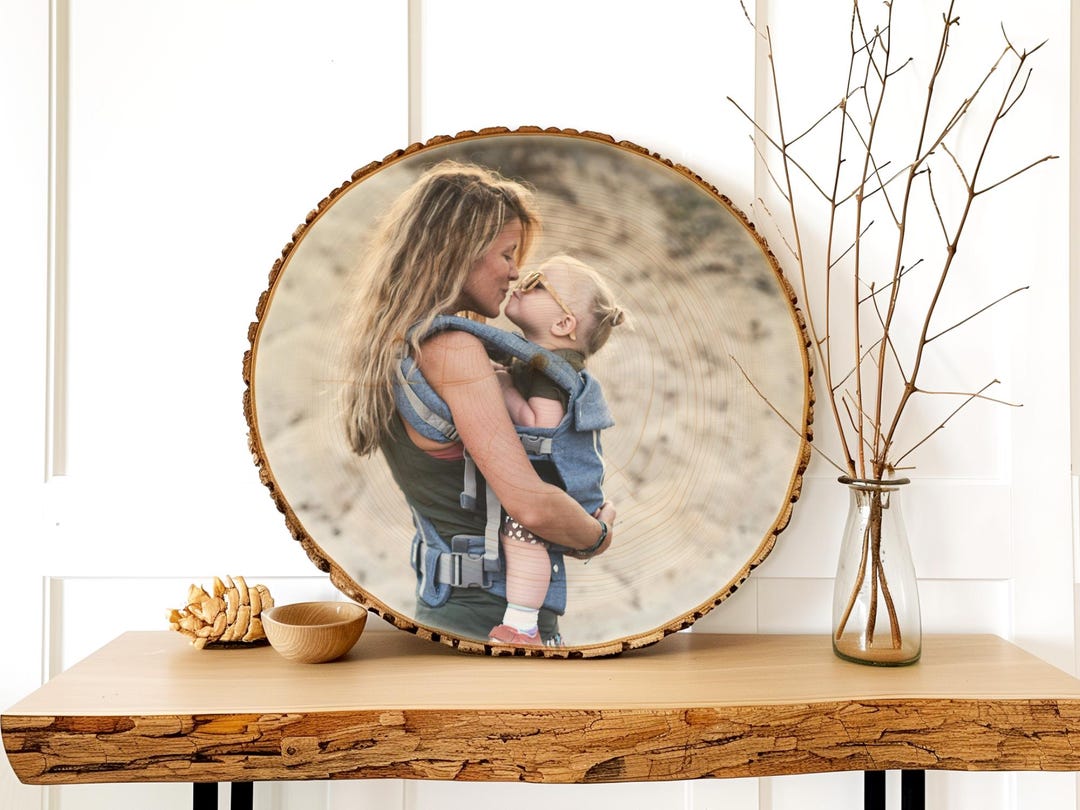 Best Friend Gift, Tree Slice Art, Wood Slab Decor, Birthday Gifts for ...