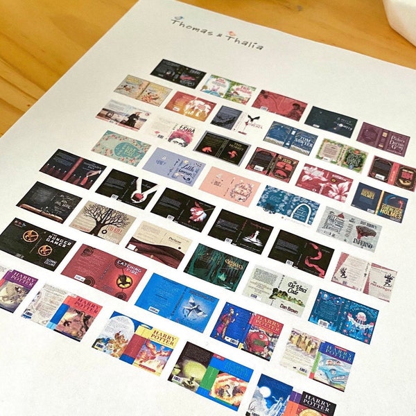Printable 1/12 Scale Book Covers - Etsy