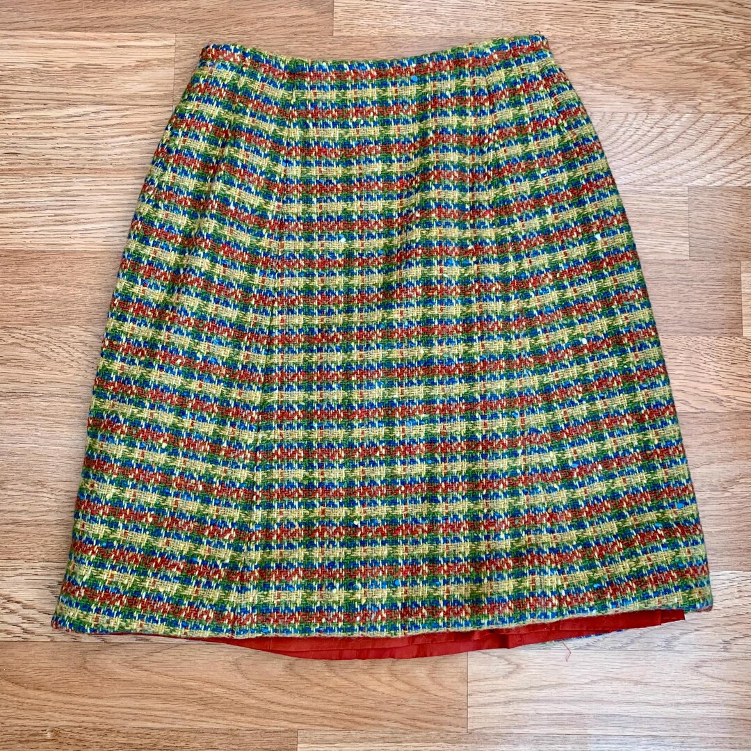 Vintage 60s Mod Plaid Miniskirt by LADYBUG - Etsy
