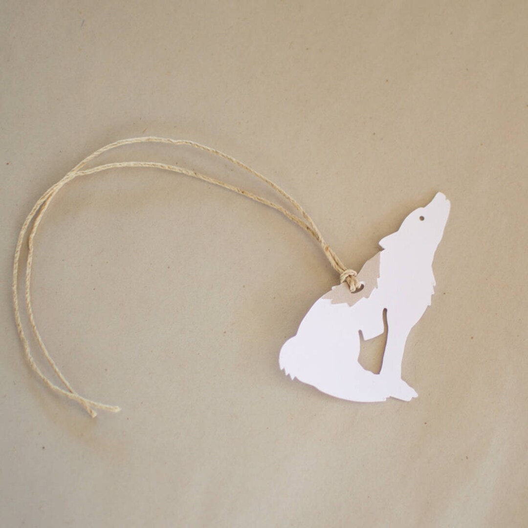 Wolf Gift Tags - Set of 8 White Wolf Hang Tags - Etsy