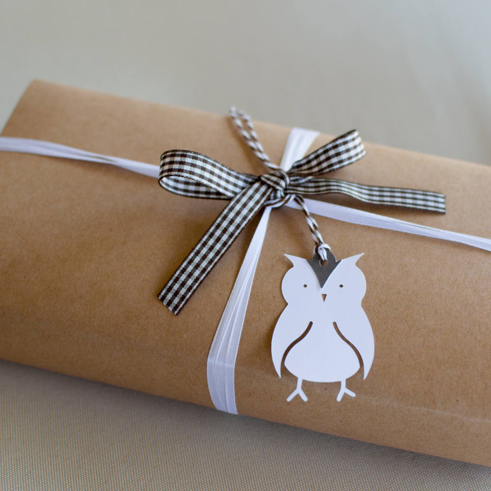 Owl Gift Tags Set of 8 White Owl Hang Tags - Etsy