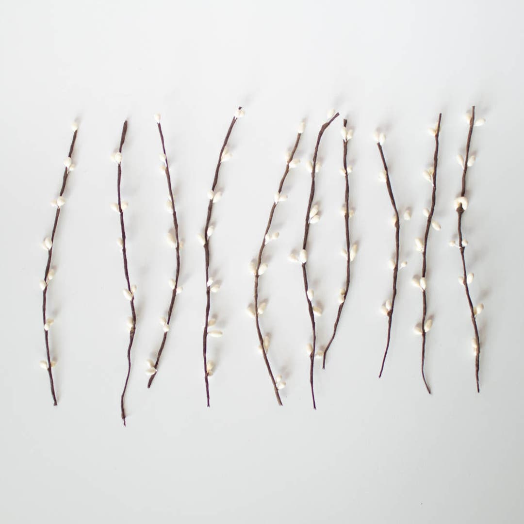 Ivory Pip Berry Twigs - White Floral Berries - Etsy