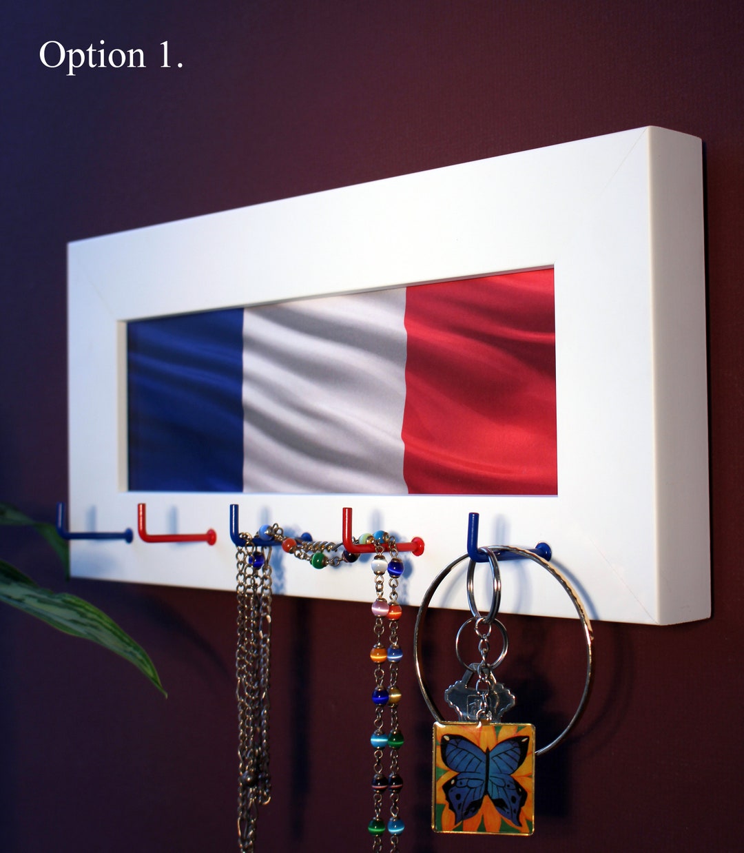 Flag, Flag Keyholder, Gift for French, World Flags, Home Decor, Storage ...