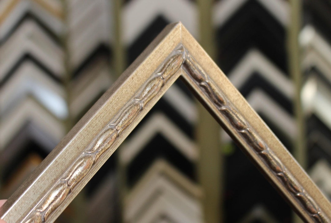 Custom Ornate Antique Picture Photo Frame, Floral Relief Wood Frame ...