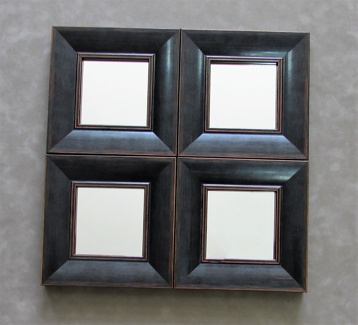Square Mirror Multi Mirrors Custom MirrorFramed Mirrors | Etsy