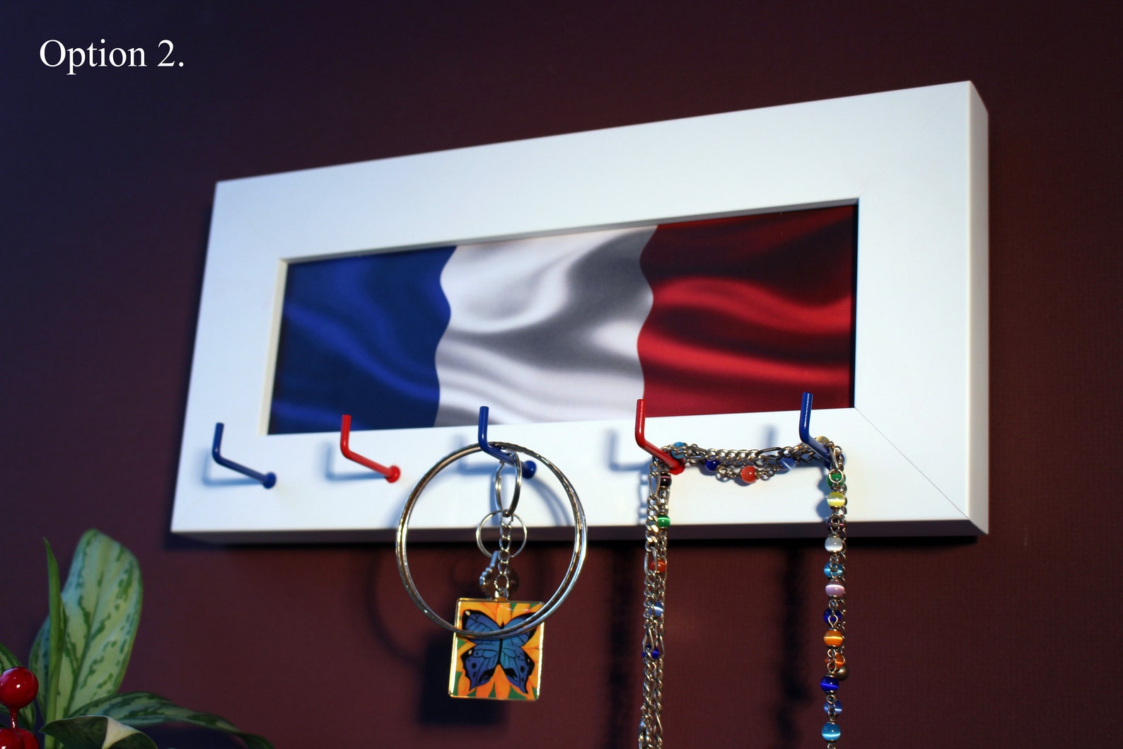 Flag, Flag Keyholder, Gift for French, World Flags, Home Decor, Storage ...