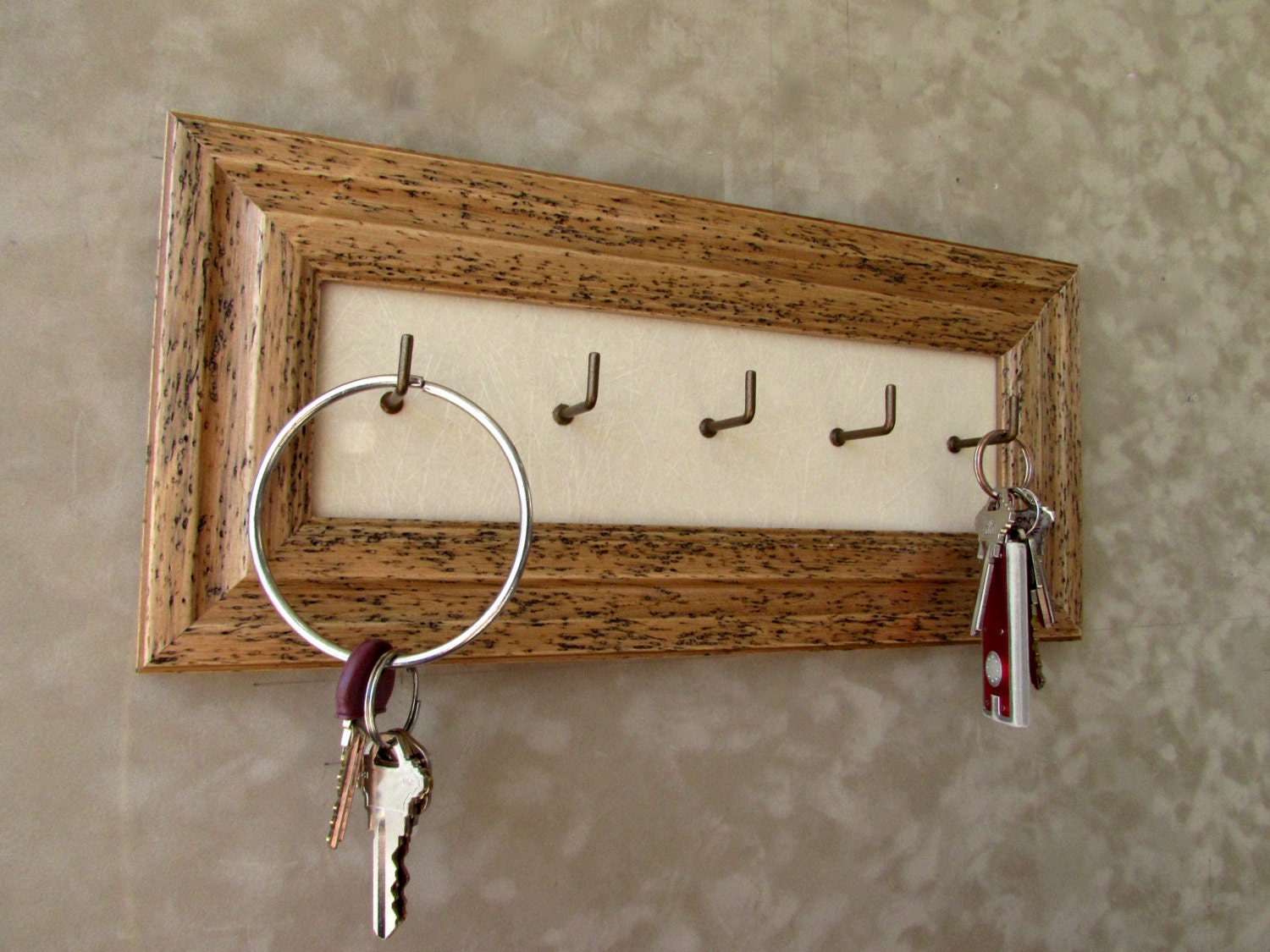 Distressed Key holderWall Mounted Keyhooks Rustic Key | Etsy