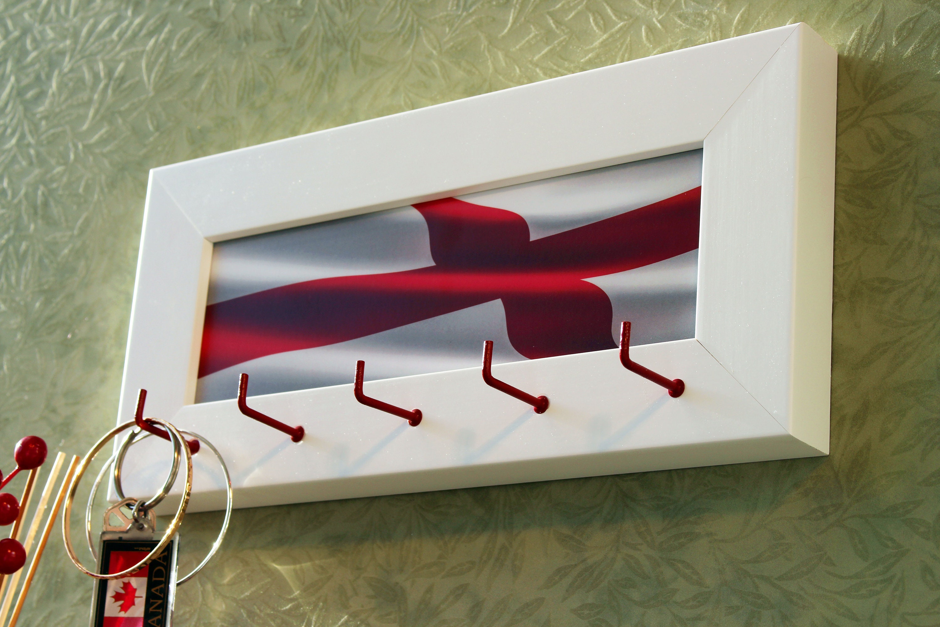 England Flag Flag Keyholder Gift for English World Flags | Etsy