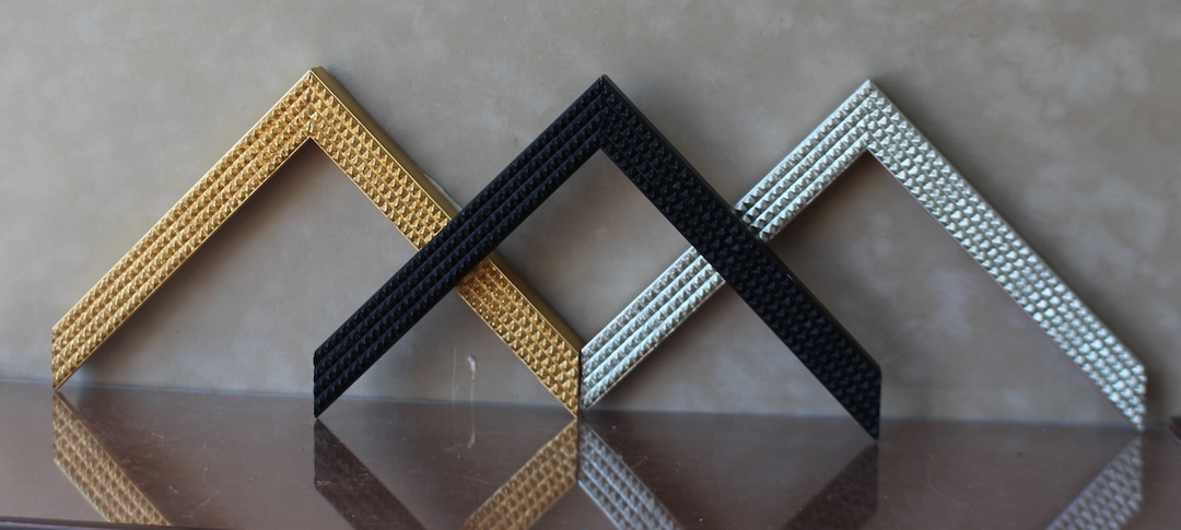 Pyramid Design Frame Gilded Gold Leafgilded Silver Leaf - Etsy