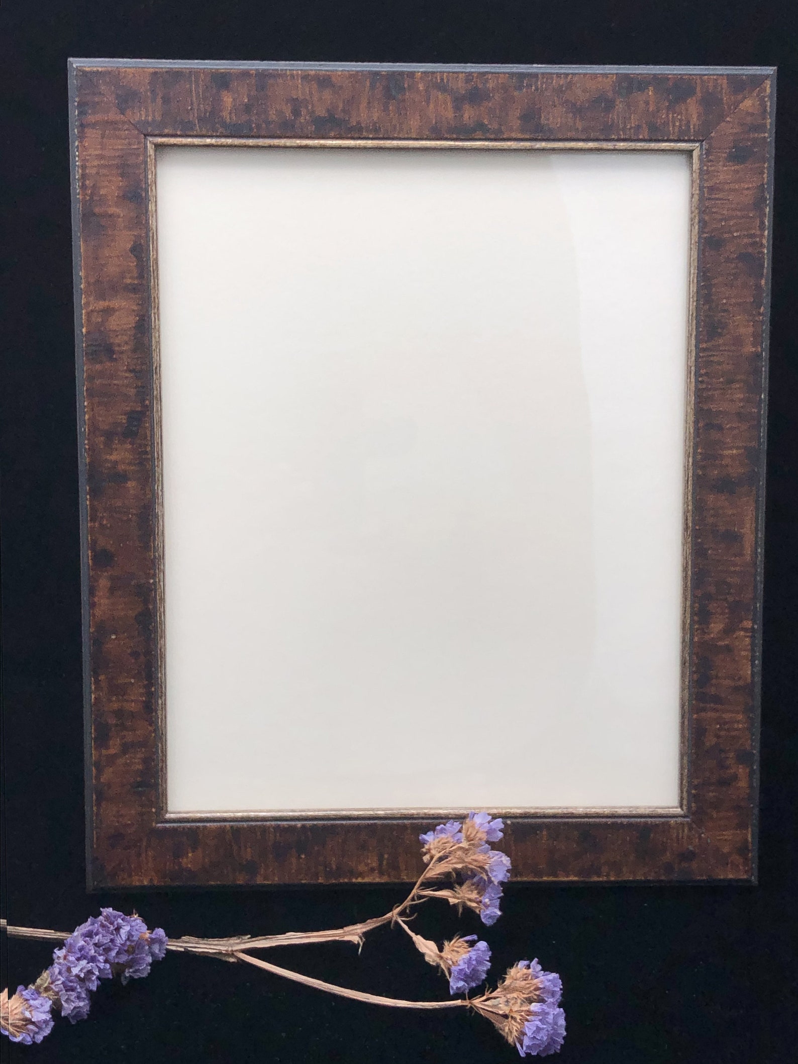 Antique Simulated Tortoise Shell Frame Distressed Dark Brown - Etsy