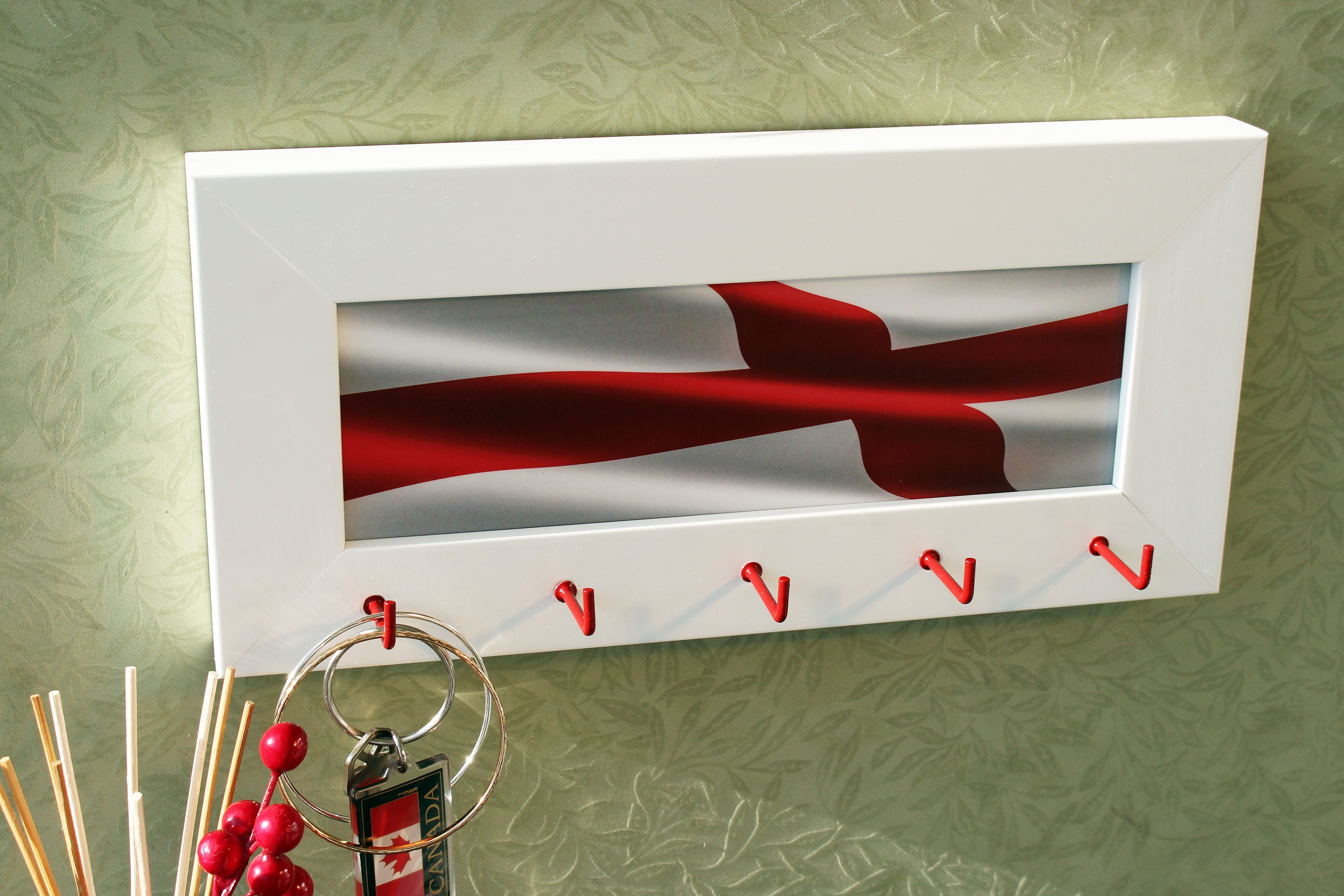 England Flag Flag Keyholder Gift for English World Flags | Etsy