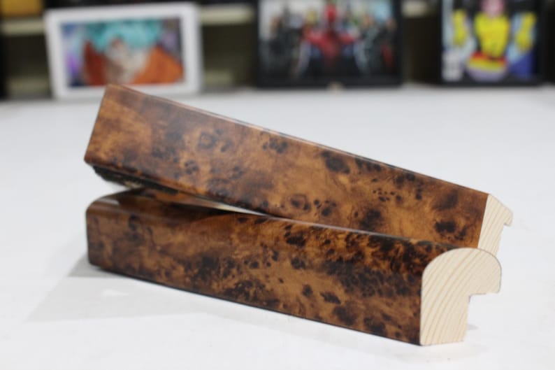 The Burlwood Collection - Wood Frames, Veneer Finish, Tortoise, Cognac ...