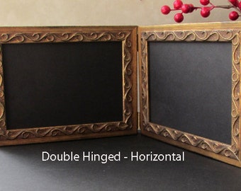 Vintage Brass Hinged Double Picture Frame - Etsy