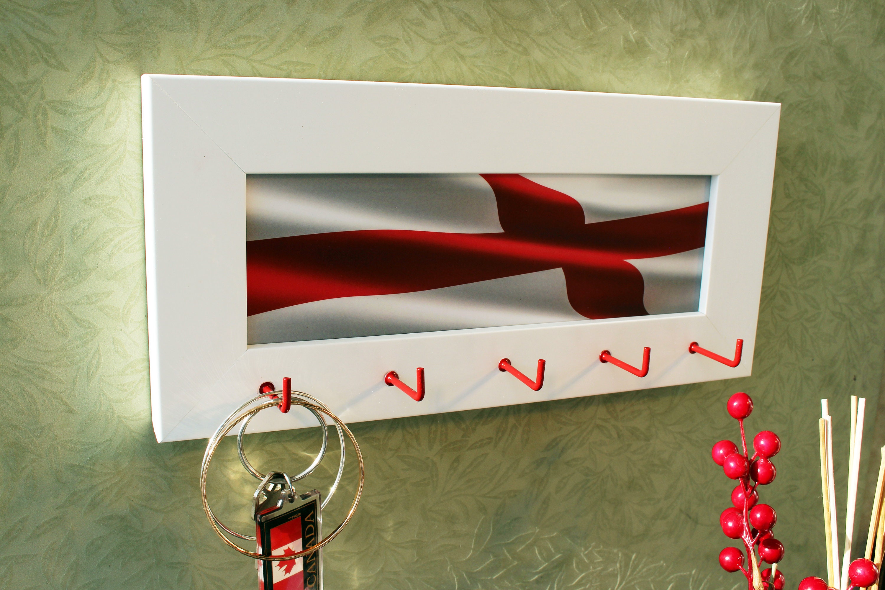 England Flag Flag Keyholder Gift for English World Flags | Etsy