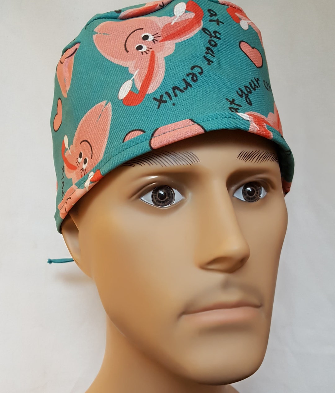 Cervix Uterus Surgical Scrub Hat Theatre Cap Gyn Anatomy Sweatpad Etsy
