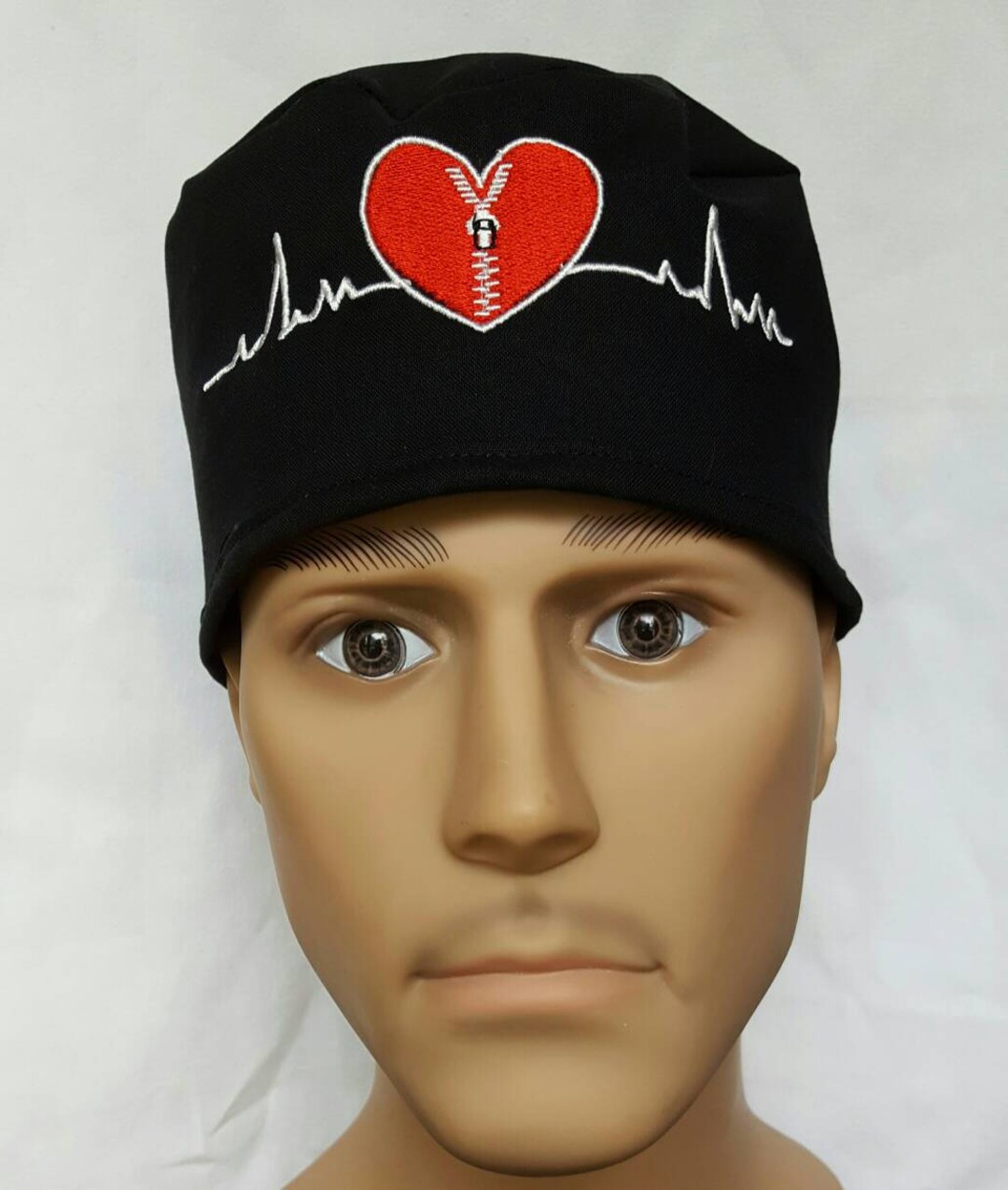 Zipper Open Heart Pick Your Color Surgical Scrub Hat Operating Room Hat ...