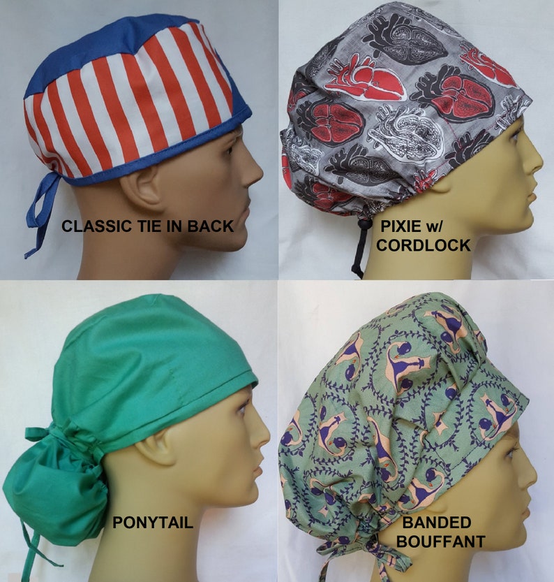 PICK Fabric PICK Style TOOTH Teeth Surgical Dental Scrub Hat Theatre ...