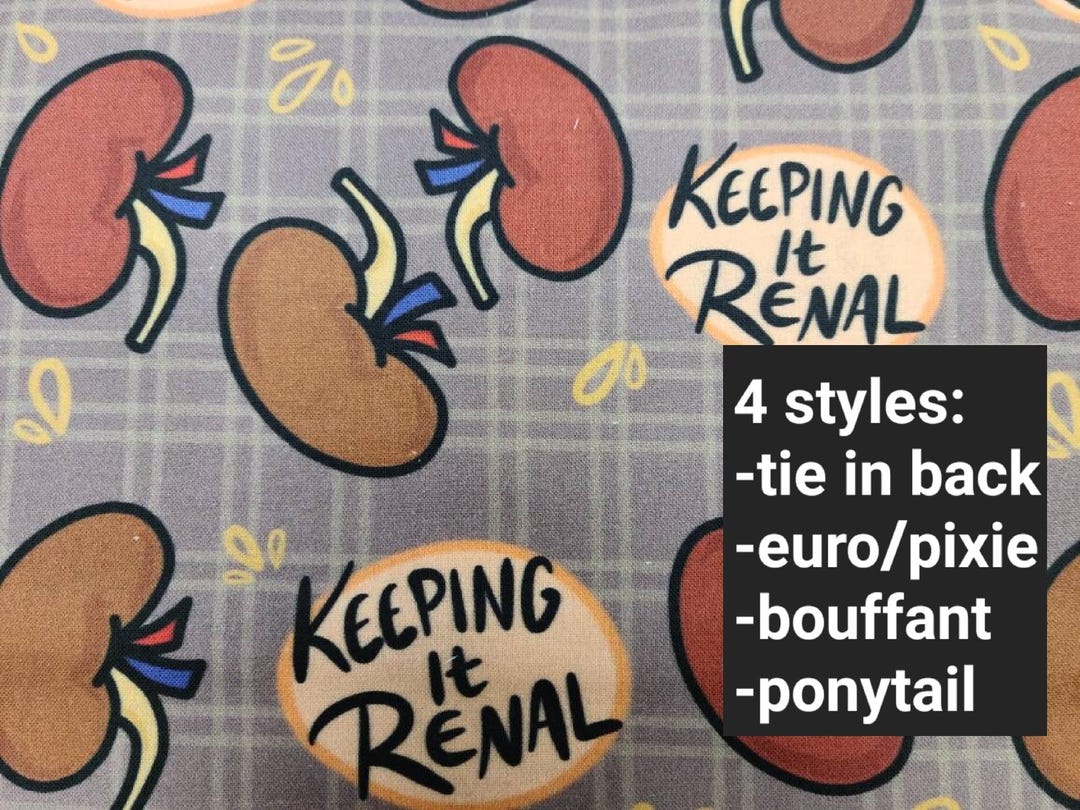 Renal Kidney Pick HAT STYLE Scrub Hat Surgical Theatre Cap - Etsy
