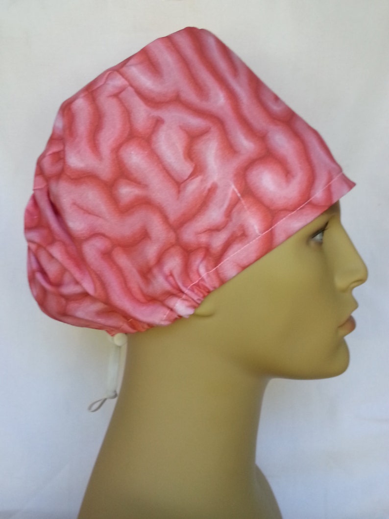 BRAINS Surgical Scrub Hat Theatre Cap Brains Pink Brains Pixie | Etsy