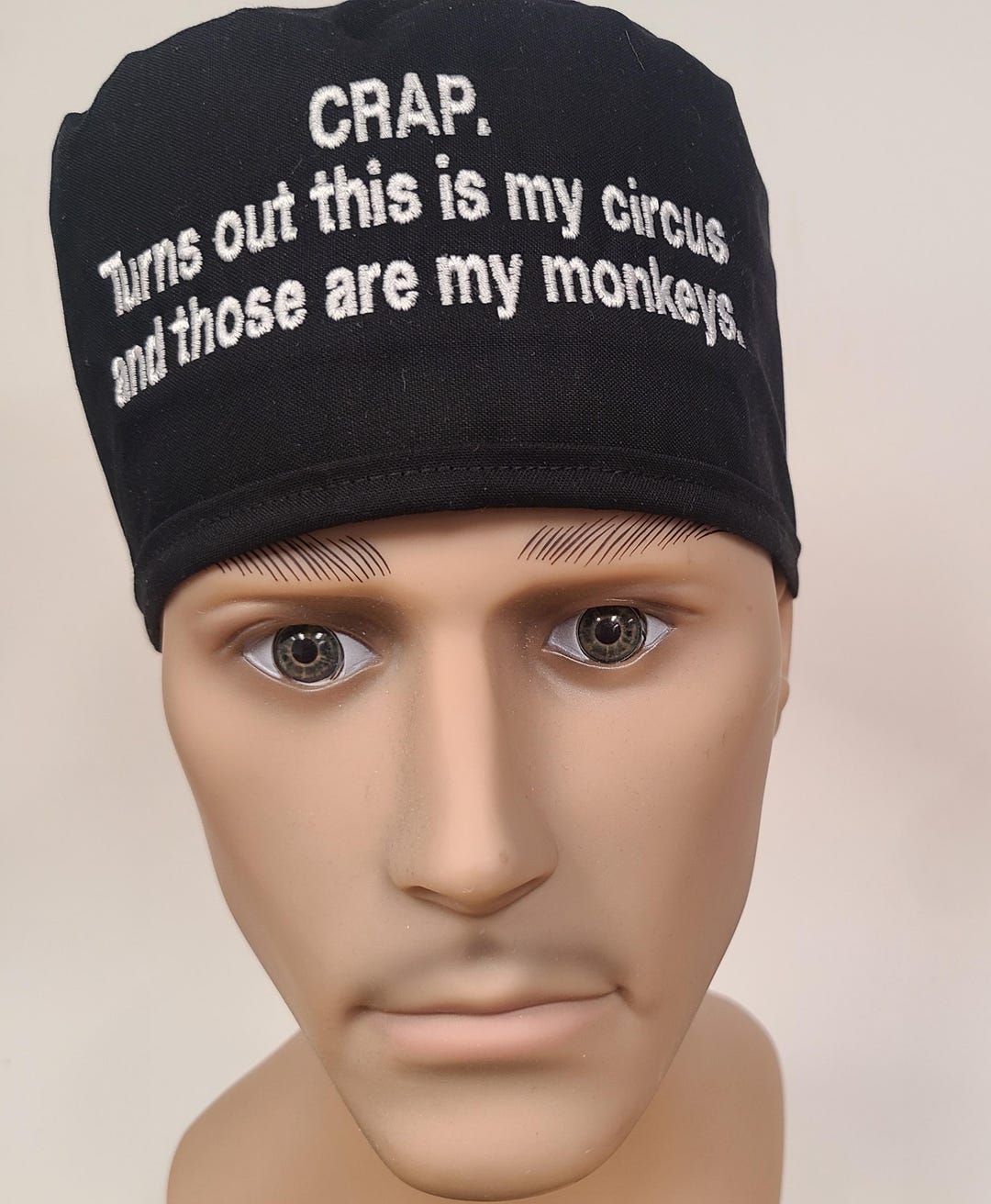 My Circus My Monkeys Surgical Scrub Hat: Cotton Operating Room Cap - Etsy