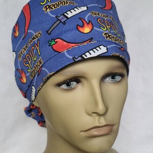 Anesthesia Propofol Spicy Surgical SCRUB Hat Theatre Cap Anatomy ...