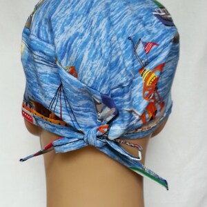 Boats Ferry Ships MCDREAMY Surgical Scrub Hat Theatre Cap Tie in Back ...